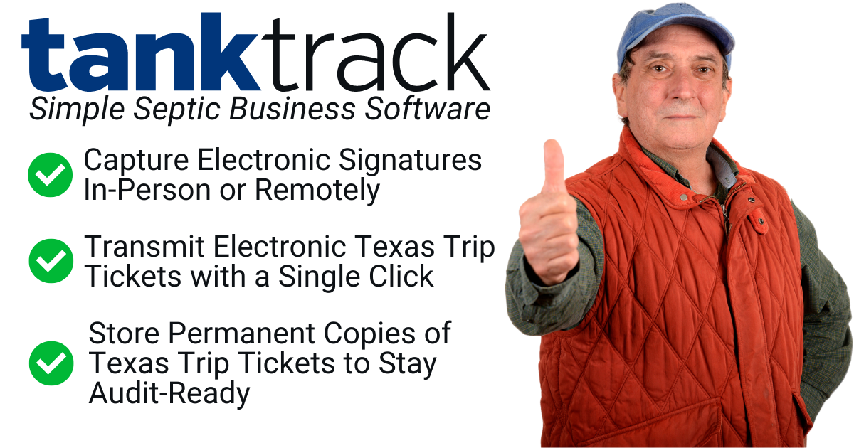 Texas Trip Tickets | Tank Track | Simple Septic Business Software